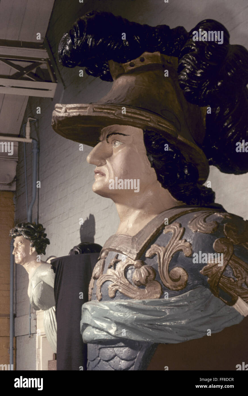 SHIP FIGUREHEAD, 1798. /nFigurehead of Canopus, French ship captured in ...