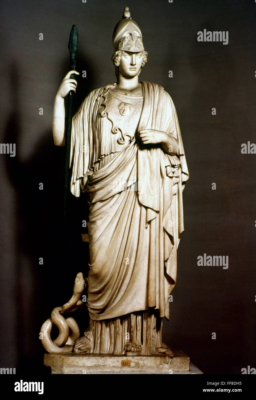 GODDESS: ATHENA. /nThe Giustiniani Athena: Roman marble copy of lost ...