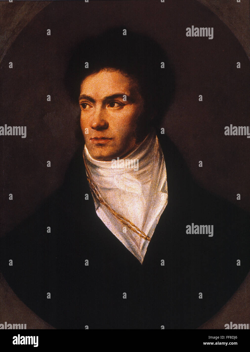 LUDWIG van BEETHOVEN /n(1770-1827). German composer. Oil, c1806, by ...