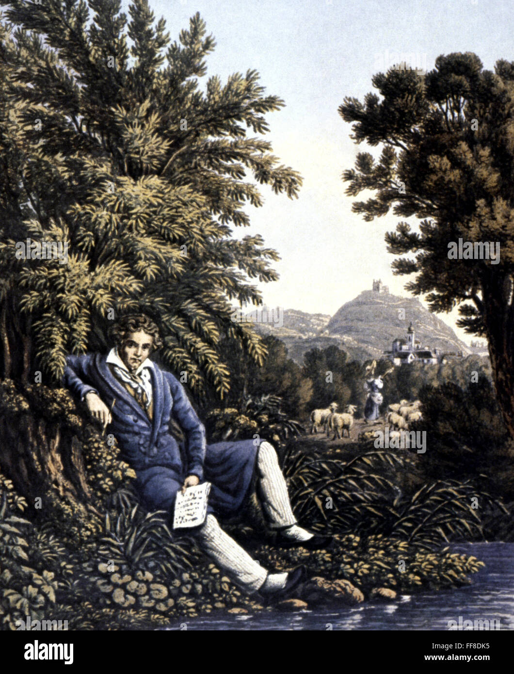 LUDWIG VAN BEETHOVEN /n(1770-1827). German composer. Beethoven ...