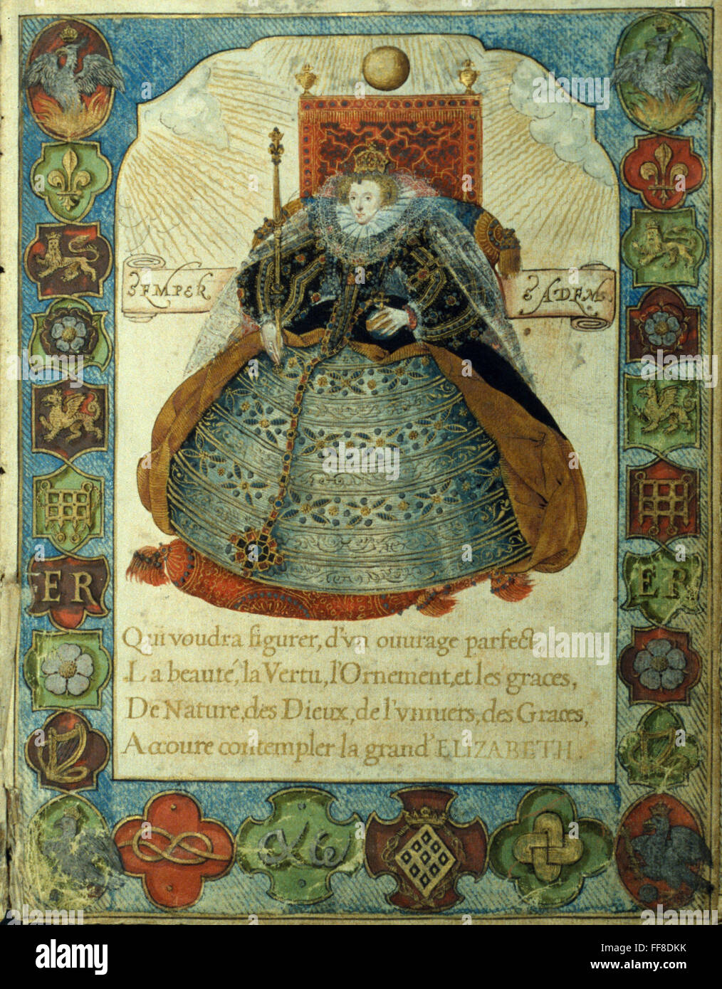 QUEEN ELIZABETH I. /n(1533-1603). Queen of England and Ireland, 1558 ...