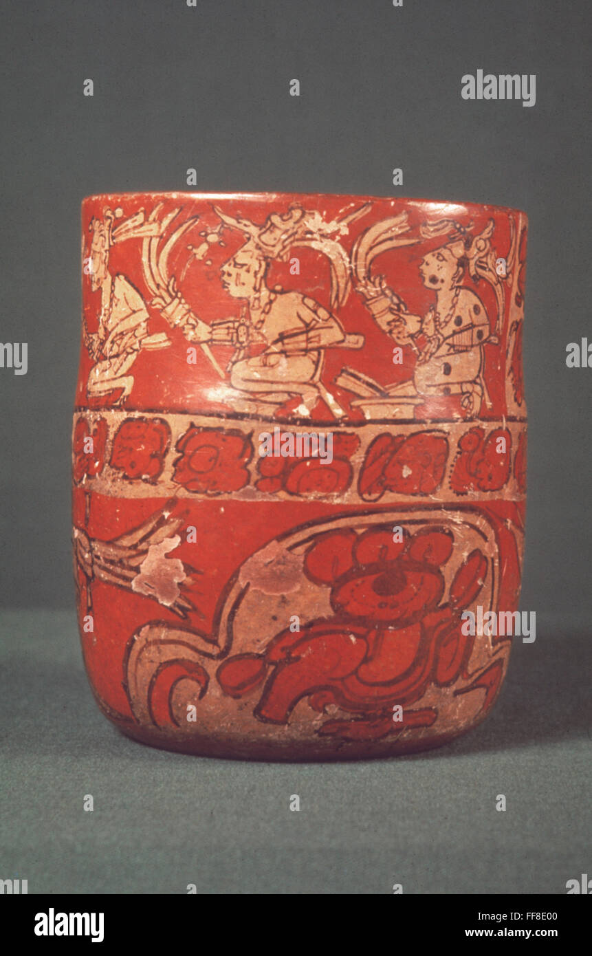 CLASSIC MAYAN VASE /nClassic Mayan vase from Huehuetenango, Guatemala ...