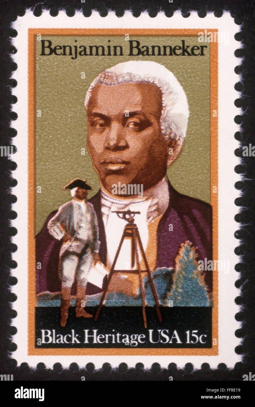 Benjamin banneker stamp hi-res stock photography and images - Alamy