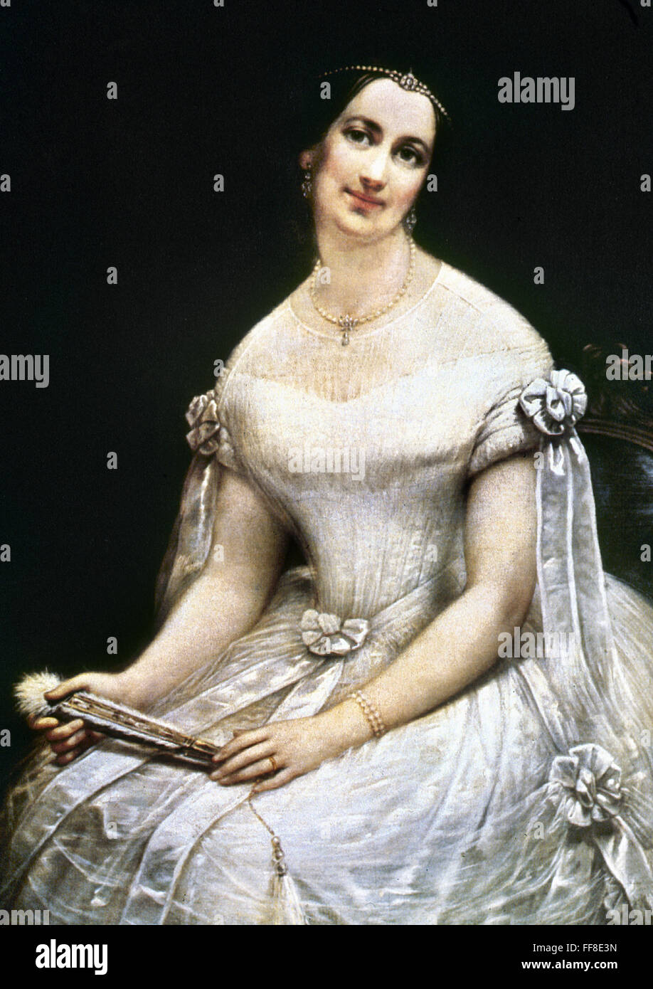 JULIA GARDINER TYLER /n(1820-1889). Second wife of President John Tyler ...