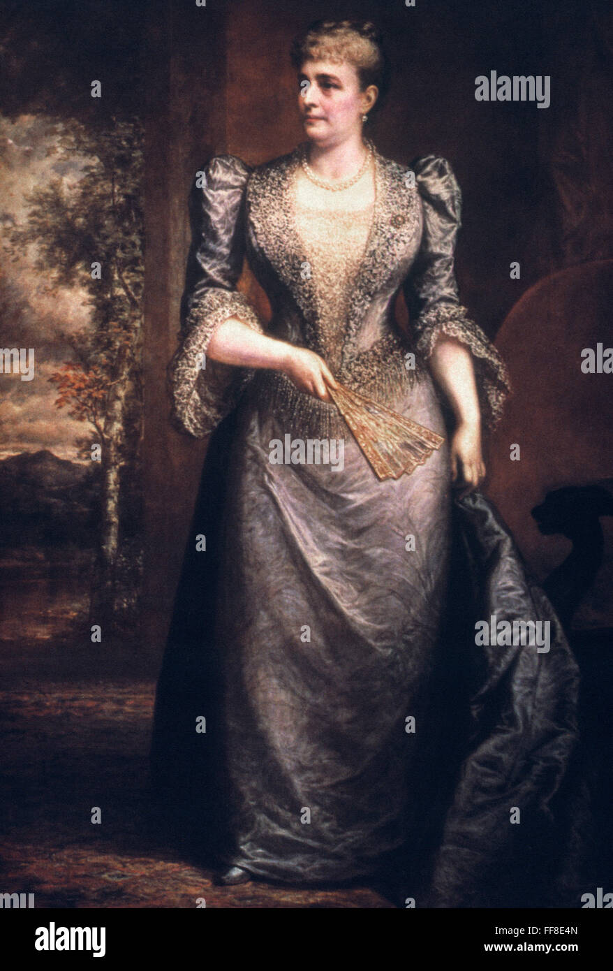 CAROLINE LAVINIA HARRISON /n(1832-1892). Wife of Benjamin Harrison ...