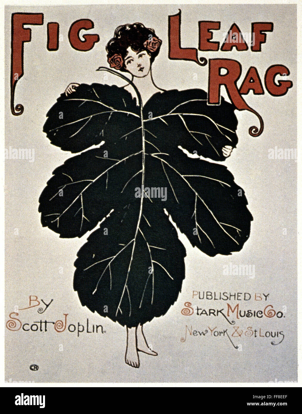 JOPLIN: SHEET MUSIC. /nSheet music cover of Scott Joplin's "Fig Leaf ...