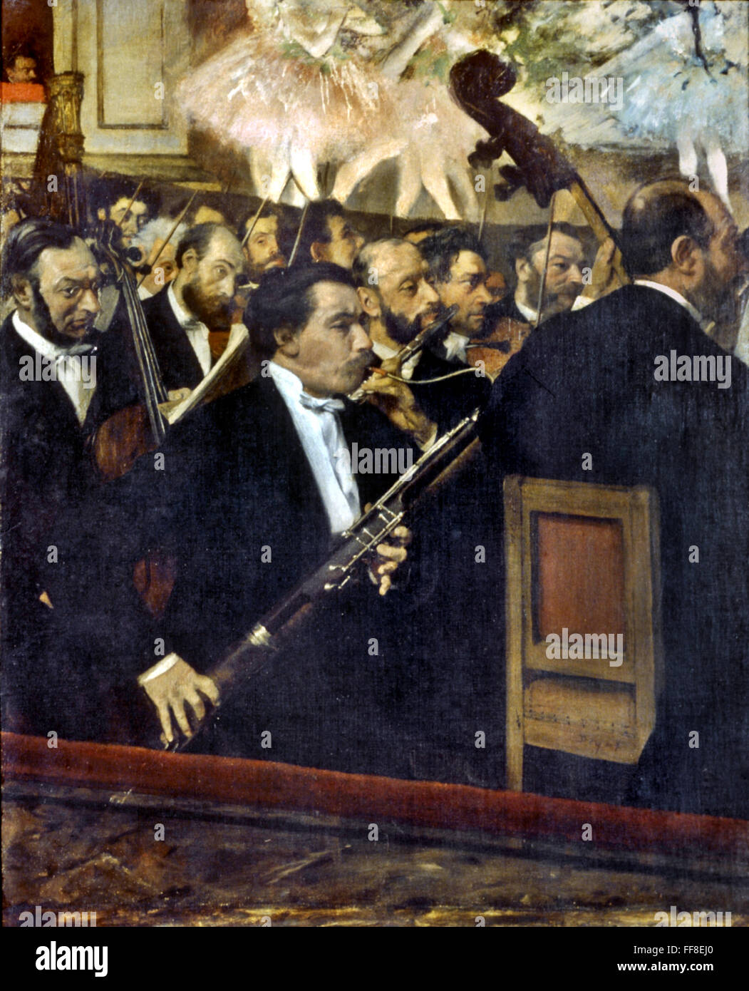 DEGAS: OPERA, c1868-70. /n'The Orchestra of the Opera.' Oil on canvas ...