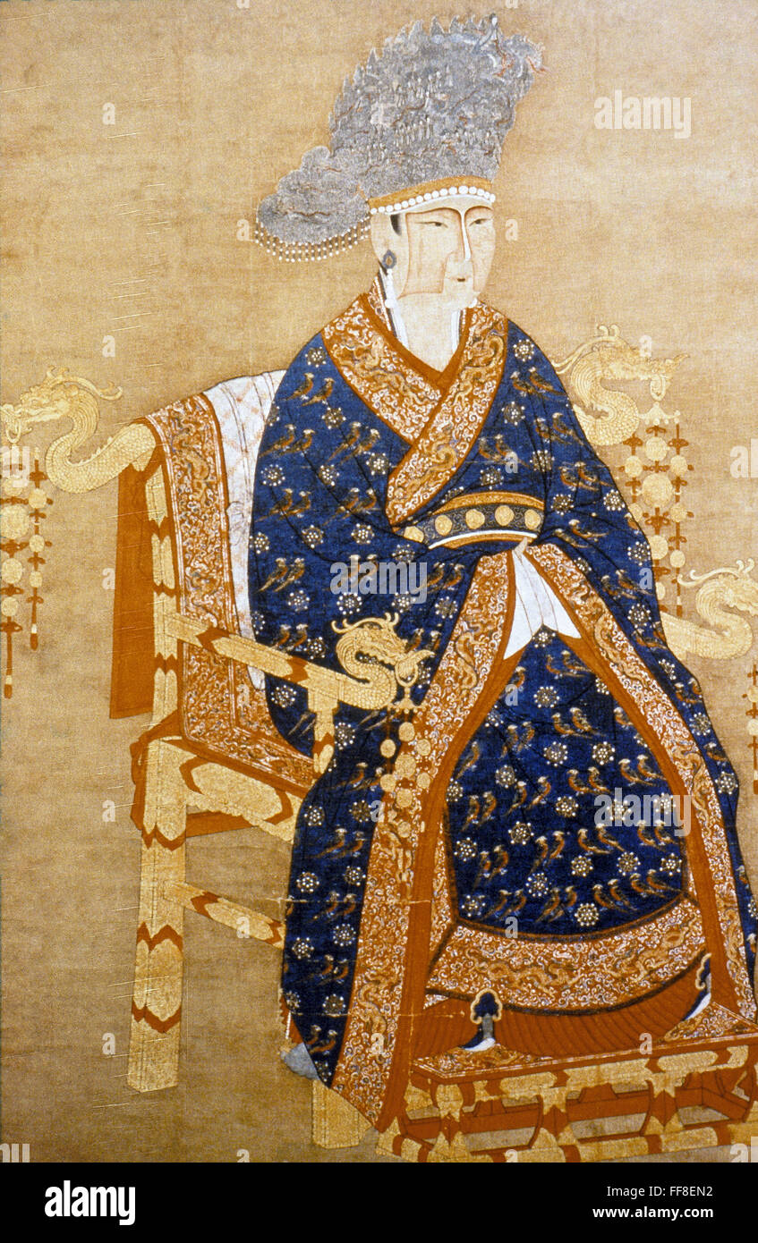 CHINA: EMPRESS LI. /nWife of Emperor Zhenzong. Sung Dynasty, Silk ...