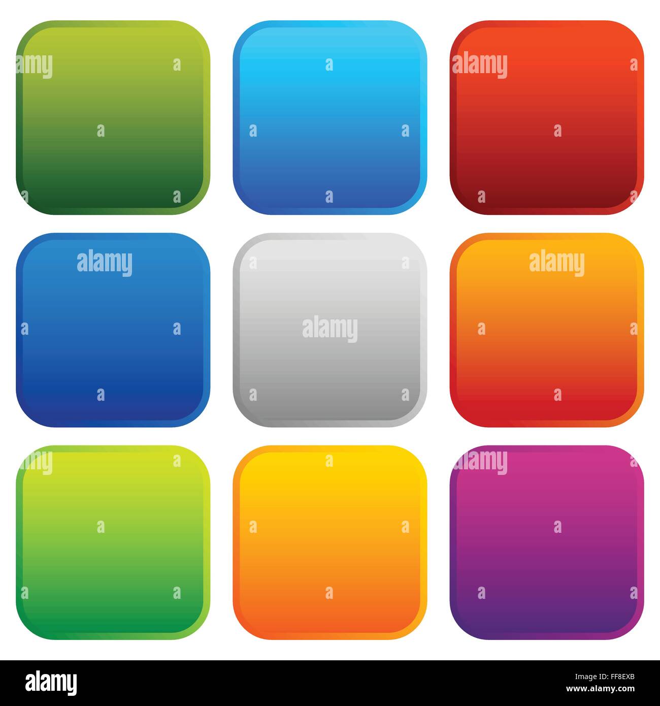 Colorful button, badge backgrounds with blank space. vector Stock ...