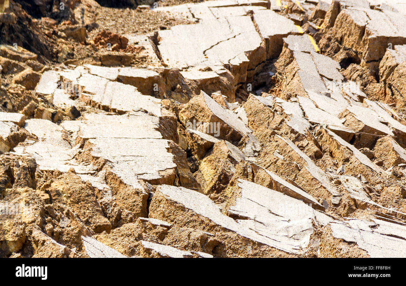 Fracture cracked asphalt road surface road hi-res stock photography and ...