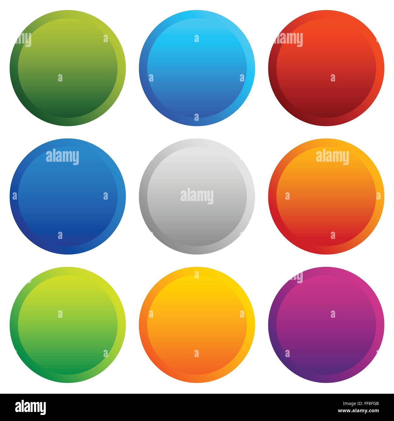Colorful button, badge backgrounds with blank space. vector Stock ...