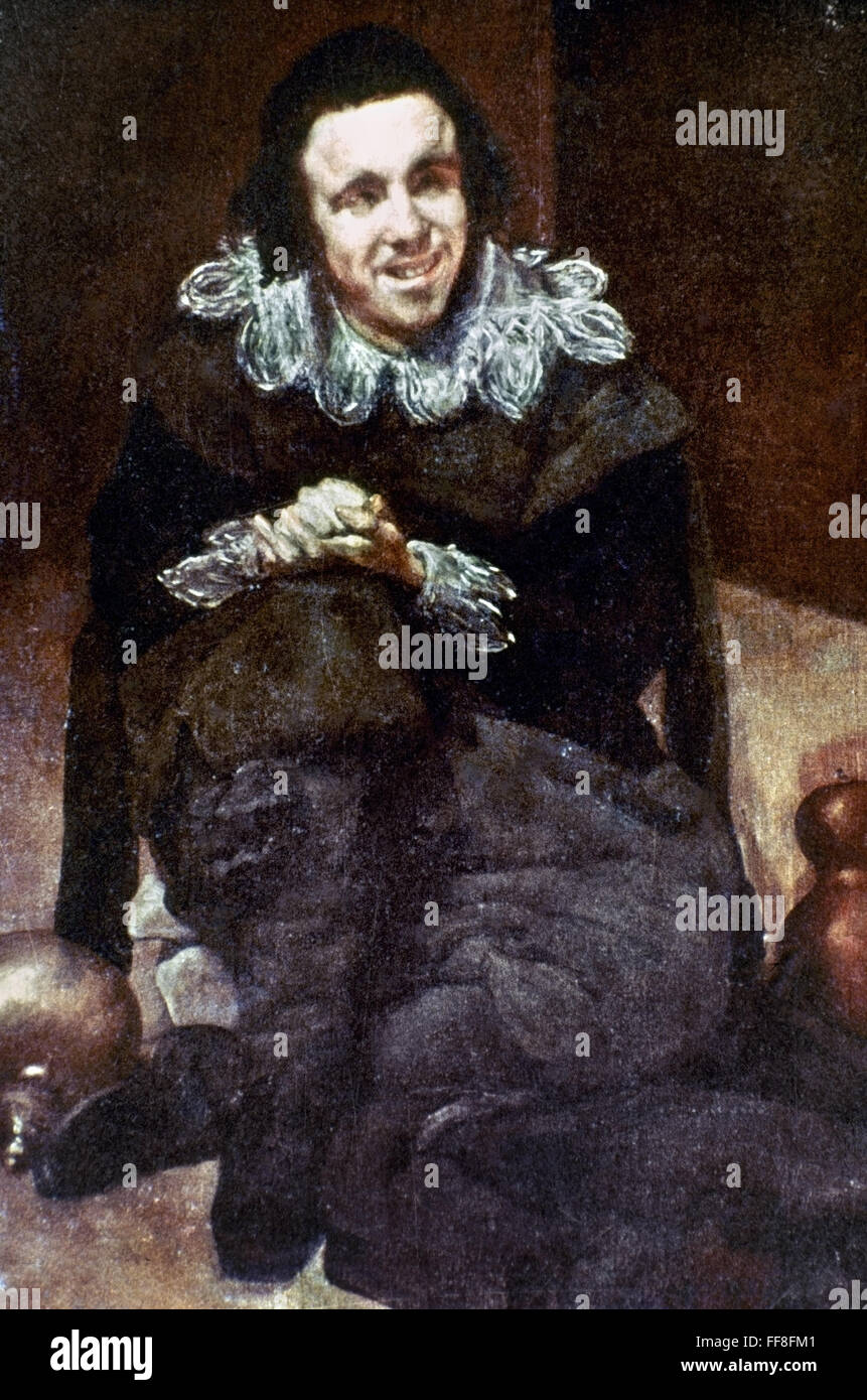 VELAZQUEZ: JESTER. /nPortrait of the Jester Calabacillas, by Diego ...