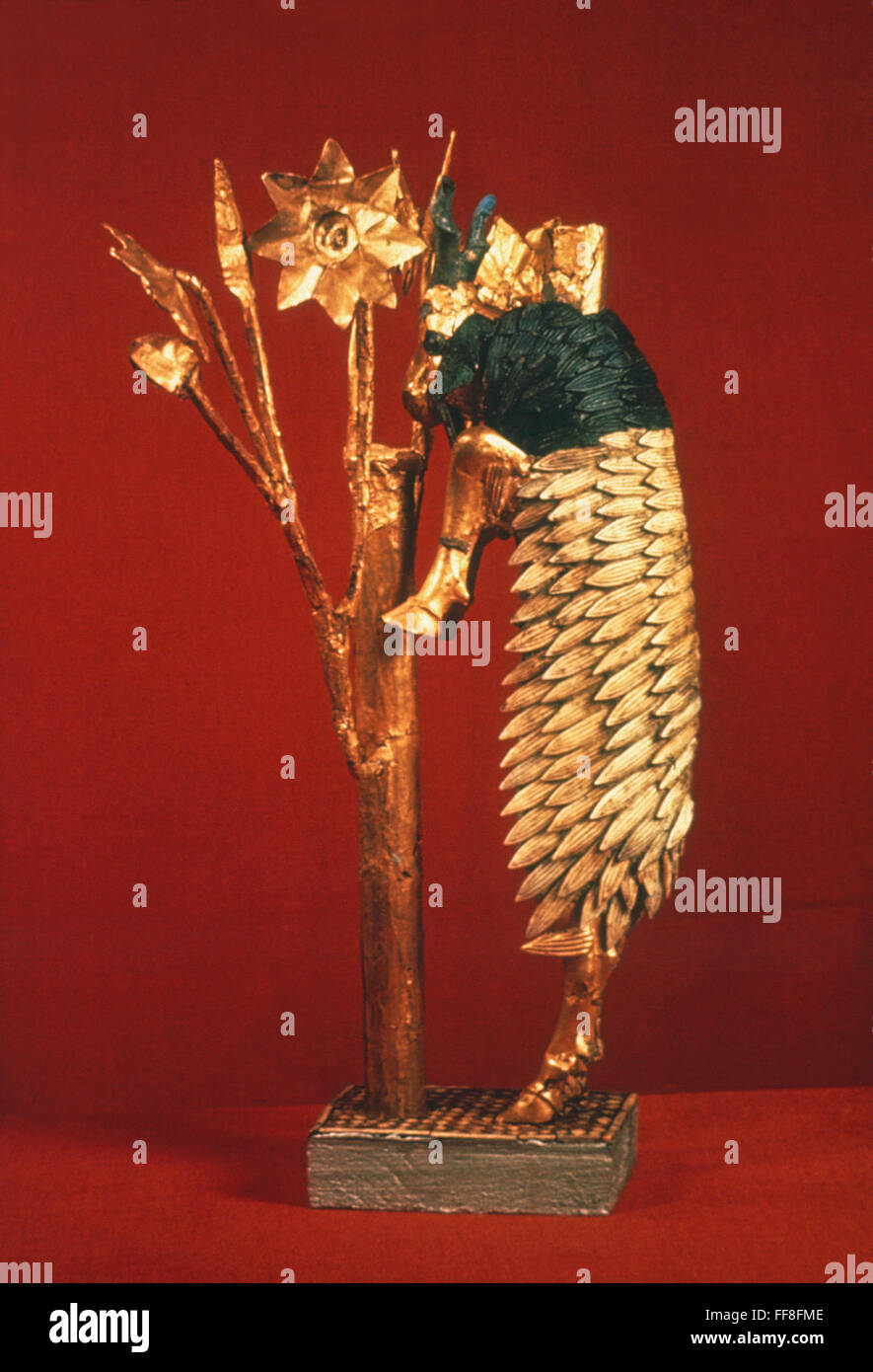 SUMERIAN ART, c2500 B.C. /nStatuette of ram in thicket (side view ...