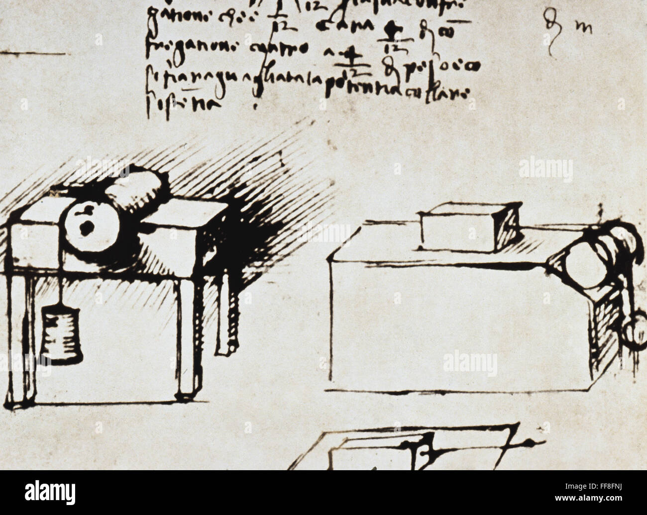 LEONARDO DA VINCI. /nStudy of friction on flat as well as mobile ...