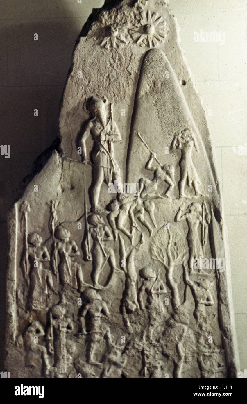 SANDSTONE STELE. /nSandstone stele of the Victory of Naram-Sin, King of ...