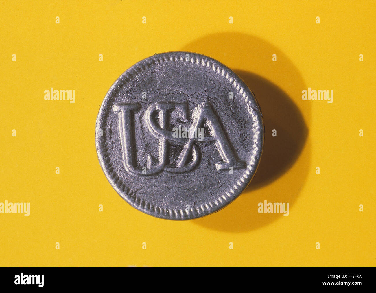 PEWTER BUTTON. /nPewter button from the uniform of an American ...