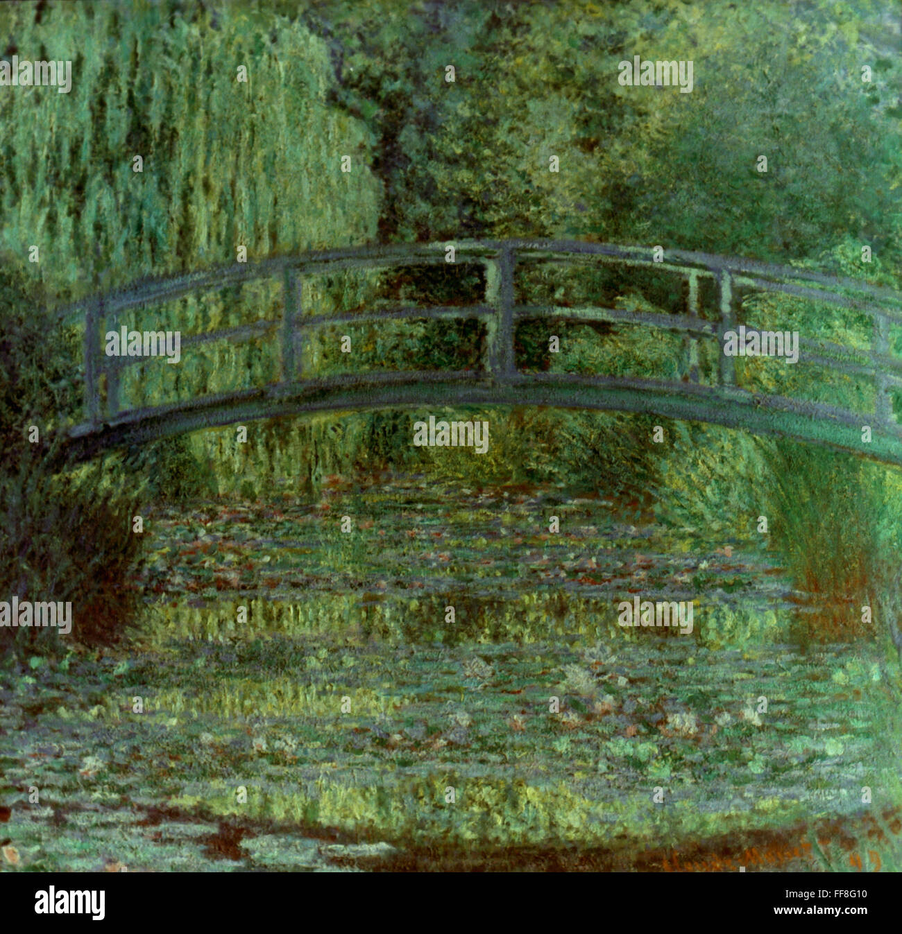 MONET: WATERLILIES, 1899. /nClaude Monet: Le Bassin aux Nympheas ...