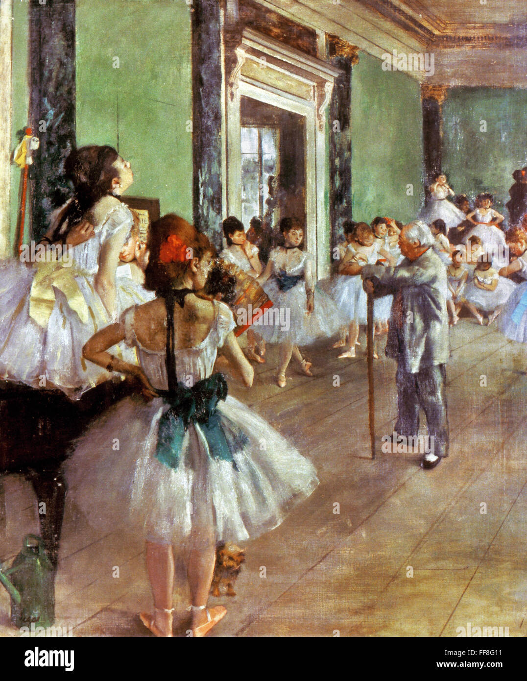 DEGAS: DANCE CLASS, c1874. /nEdgar Degas: The Dance Class. Oil on ...