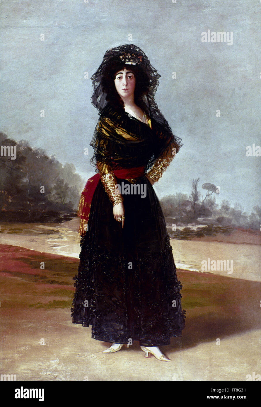 GOYA: DUCHESS, 1797. /nThe Duchess of Alba, by Francisco Goya. Oil on ...