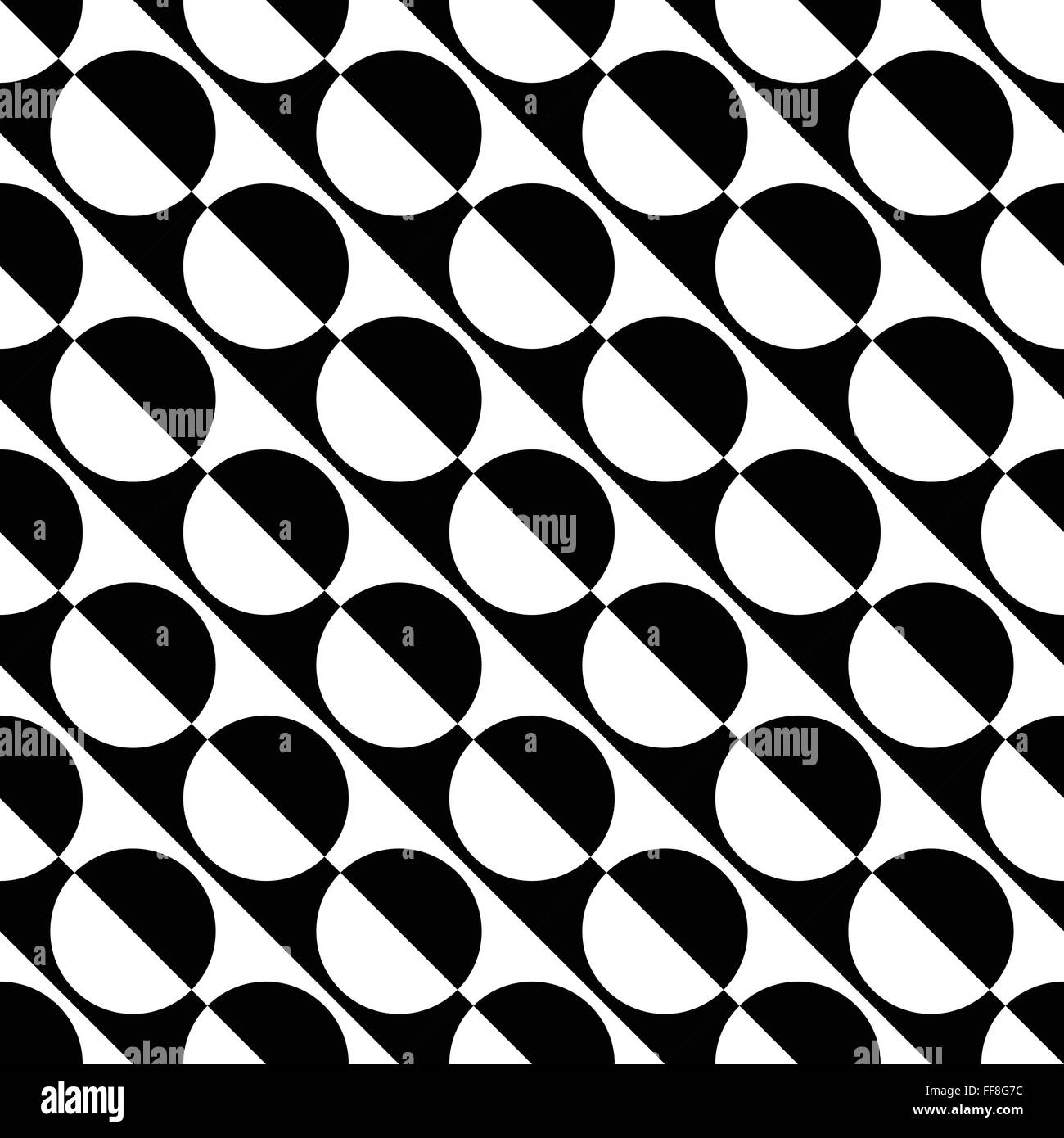 Abstract monochrome pattern with circle shapes. Geometric repeatable background Stock Vector ...