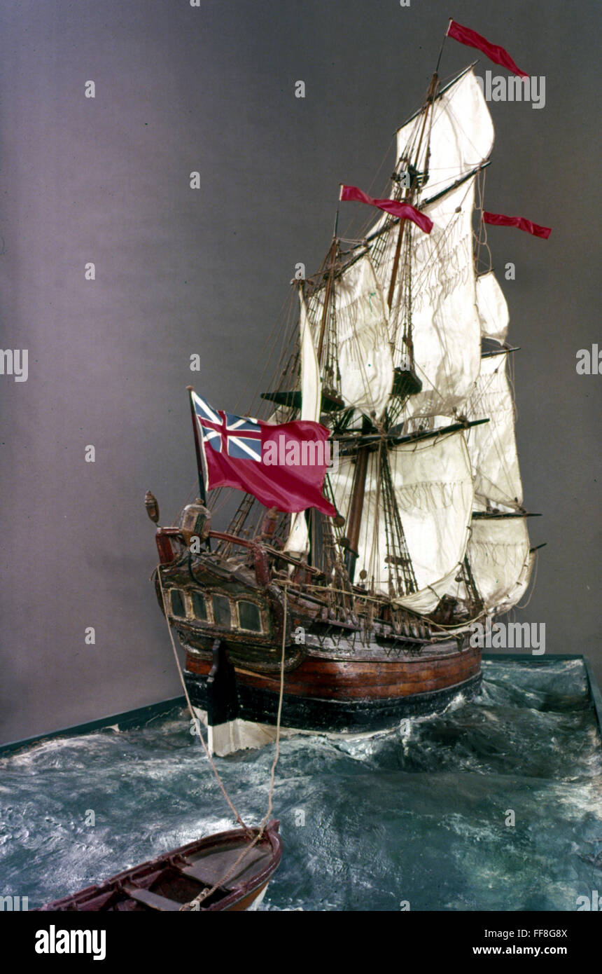 MERCHANT SHIP. /nModel of British merchant bark in the East India trade ...