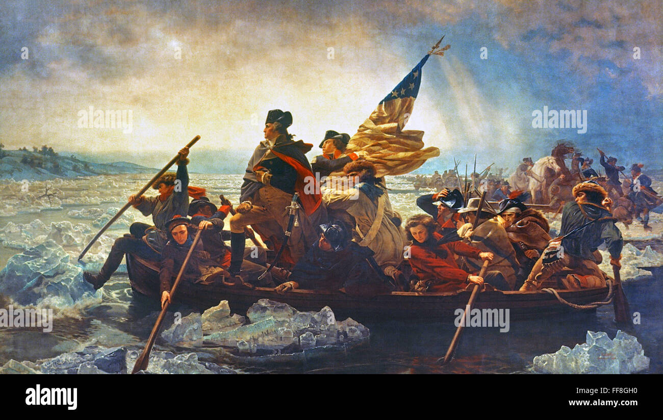 CROSSING THE DELAWARE. /n'Washington Crossing the Delaware.' General ...