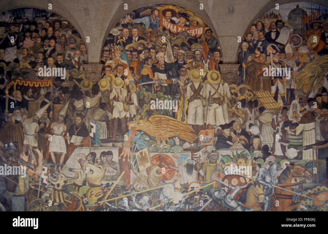 RIVERA: MURAL, 1929-35. /nDiego Rivera's mural painting, 'History and ...