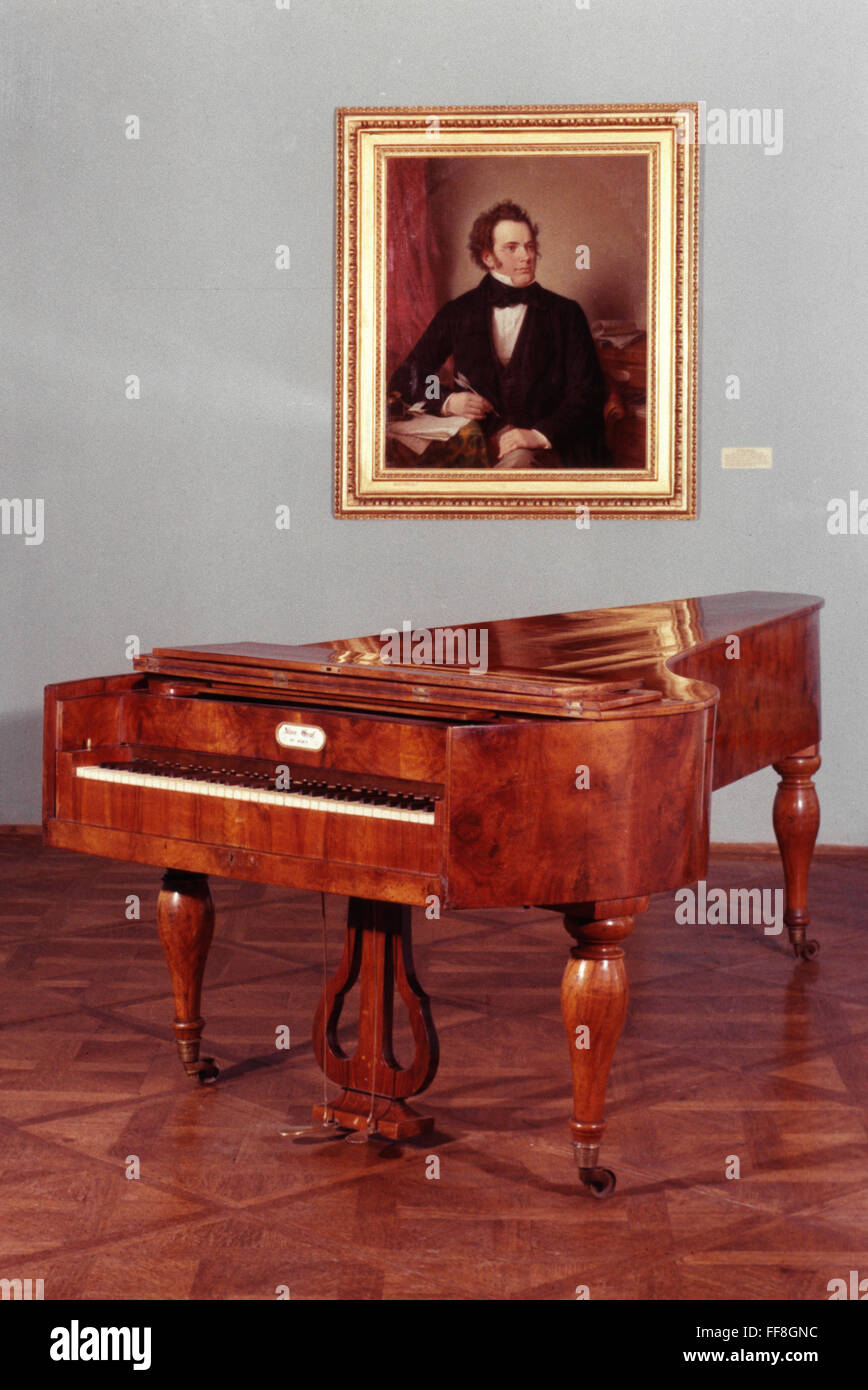 FRANZ SCHUBERT (1797-1828). /nPiano used by Austrian composer Franz ...