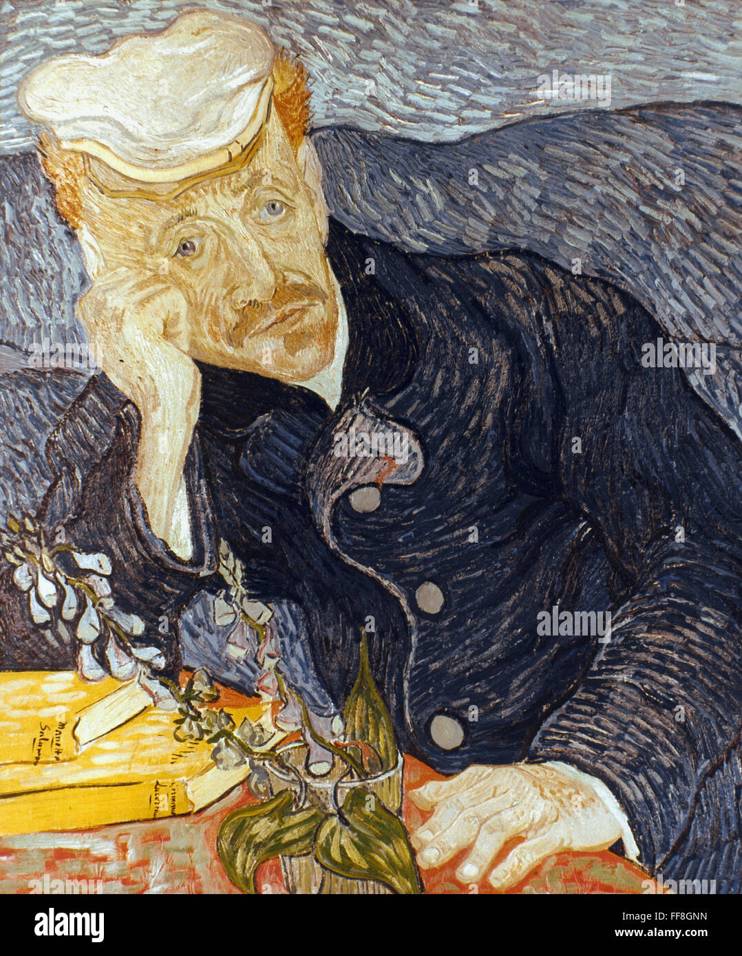 VAN GOGH: DR GACHET, 1890. /nVincent Van Gogh: Portrait of Dr Gachet ...
