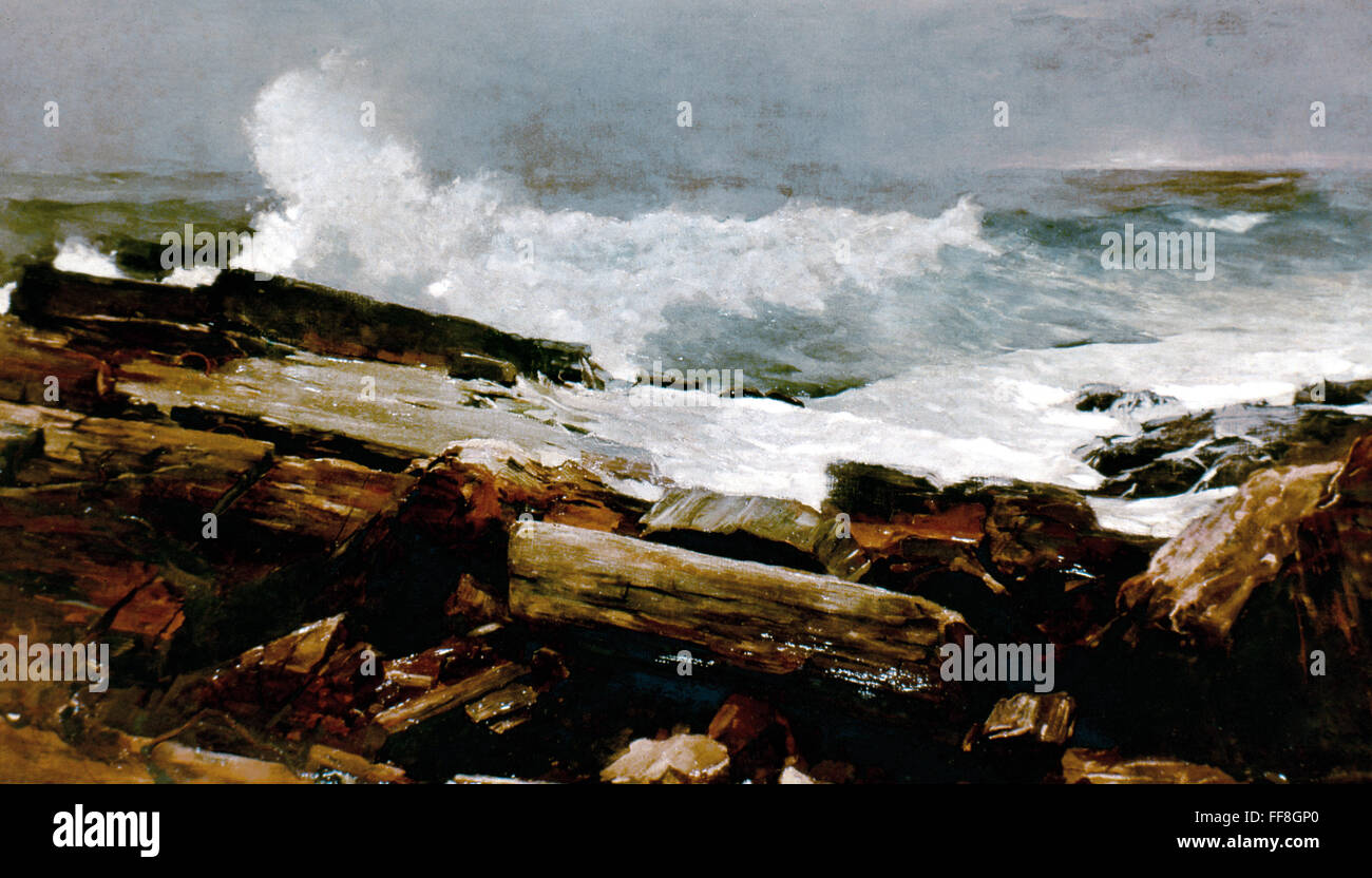 HOMER: WEATHERBEATEN, 1894. /nOil on canvas by Winslow Homer, 1894 ...