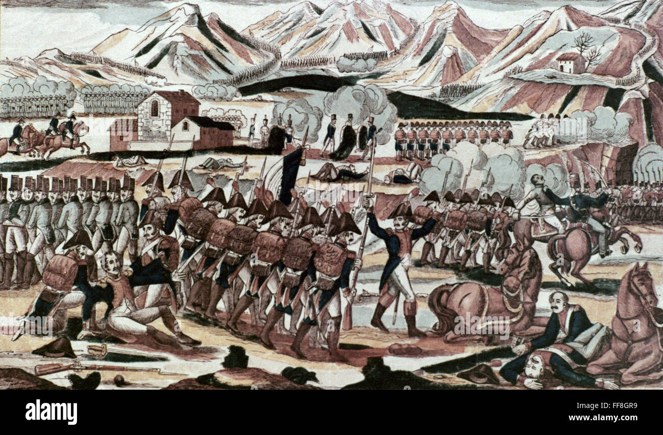 NAPOLEON BONAPARTE /n(1769-1821). Emperor of France, 1804-1814. Battle ...