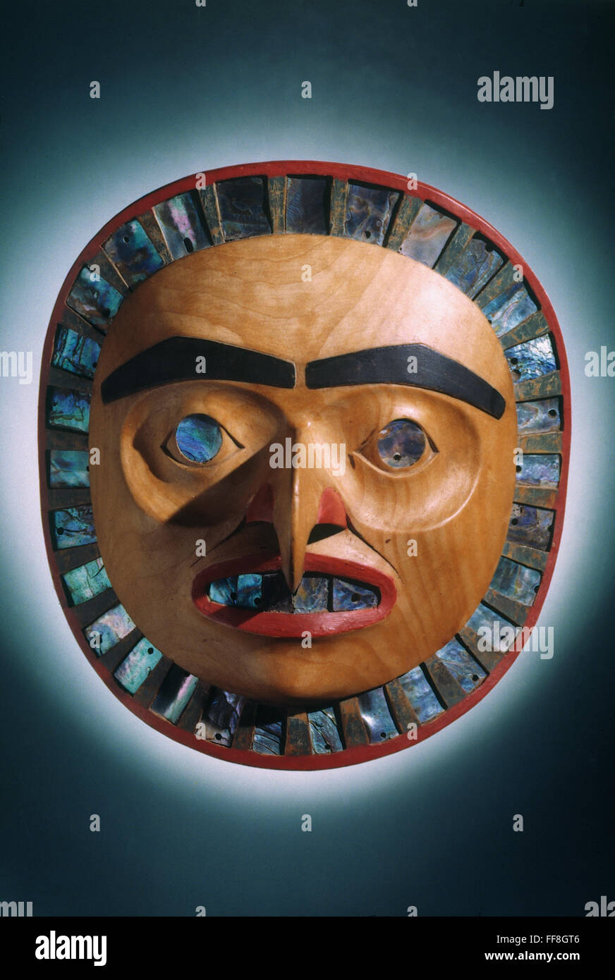 PACIFIC NW NATIVE AMERICAN ART. /nHaida Native American painted wood ...