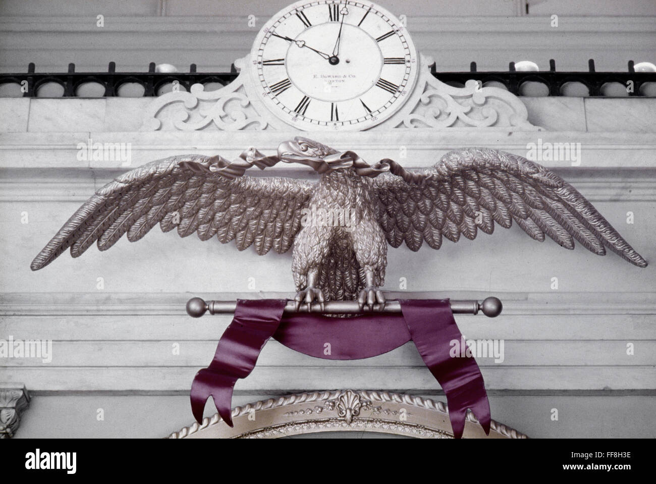 EAGLE, U.S. /nGilded eagle in Old Senate Chamber of U.S. Capitol Stock ...