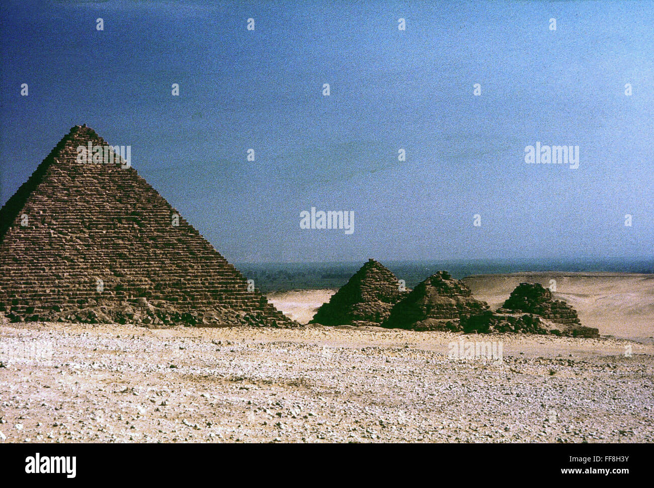 PYRAMID OF MYKERINOS /nPyramid of Mykerinos with Children's Pyramids in ...