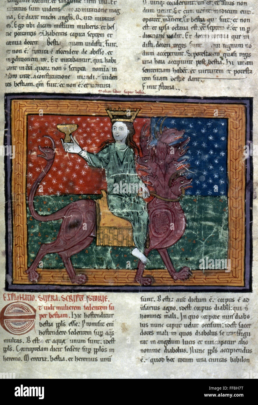 APOCALYPSE. /nGreat harlot on the beast (Rev. 14: 1-5): Spanish ...