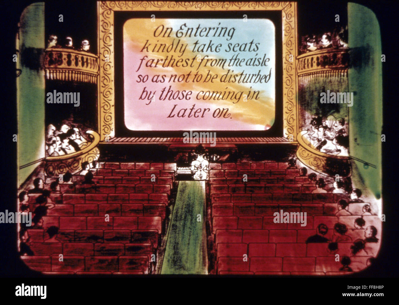 INTERMISSION SLIDE. /nAmerican silent movie Stock Photo - Alamy