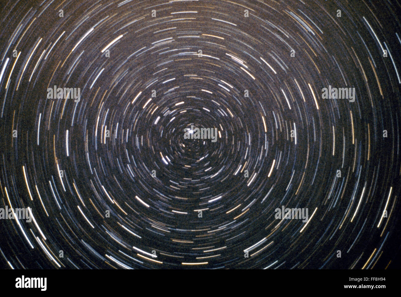 THE NORTH STAR. /nStar Trails around the North Star Stock Photo - Alamy