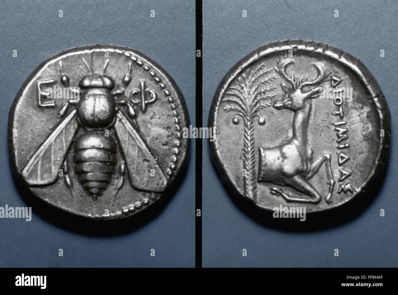 GREEK COIN, c350 B.C. /nSilver tetradrachm of Ephesus, c350 B.C ...