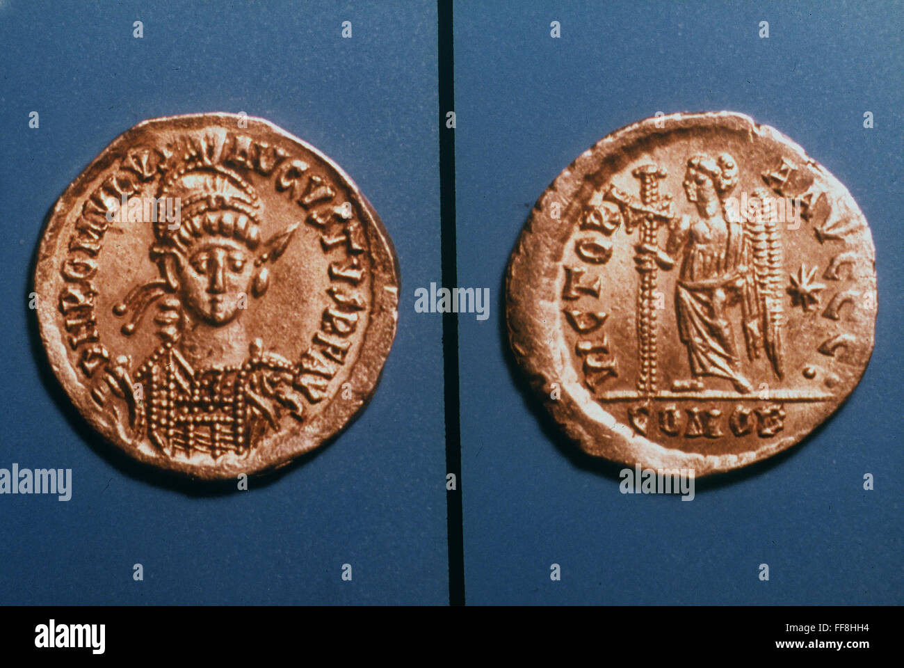 ROMULUS AUGUSTULUS, c475. /nLast Roman emperor of the West; on a Roman ...