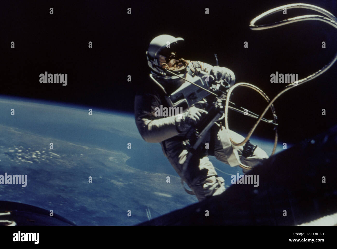 GEMINI 4: SPACEWALK, 1965. /nAstronaut Edward H. White during spacewalk ...
