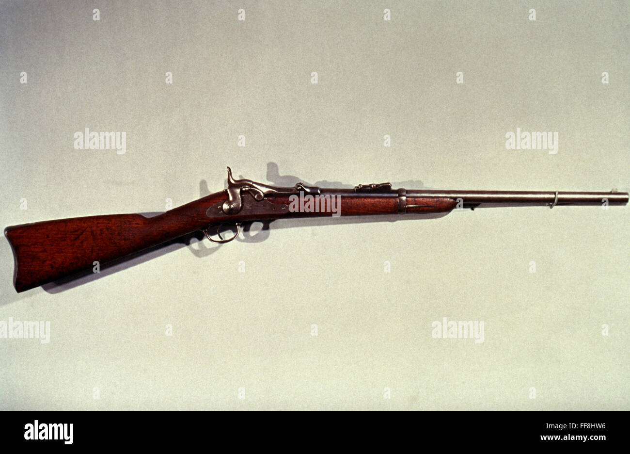 CARBINE, U.S. ARMY, 1876. /nU.S. Cavalry 1873 model Springfield carbine ...