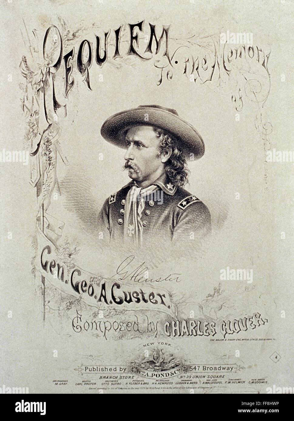 GEORGE A. CUSTER (1839-1876). /nAmerican army officer. American ...