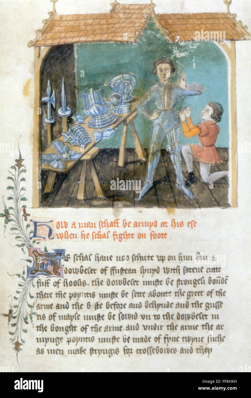 Medieval fight manuscript hi-res stock photography and images - Alamy