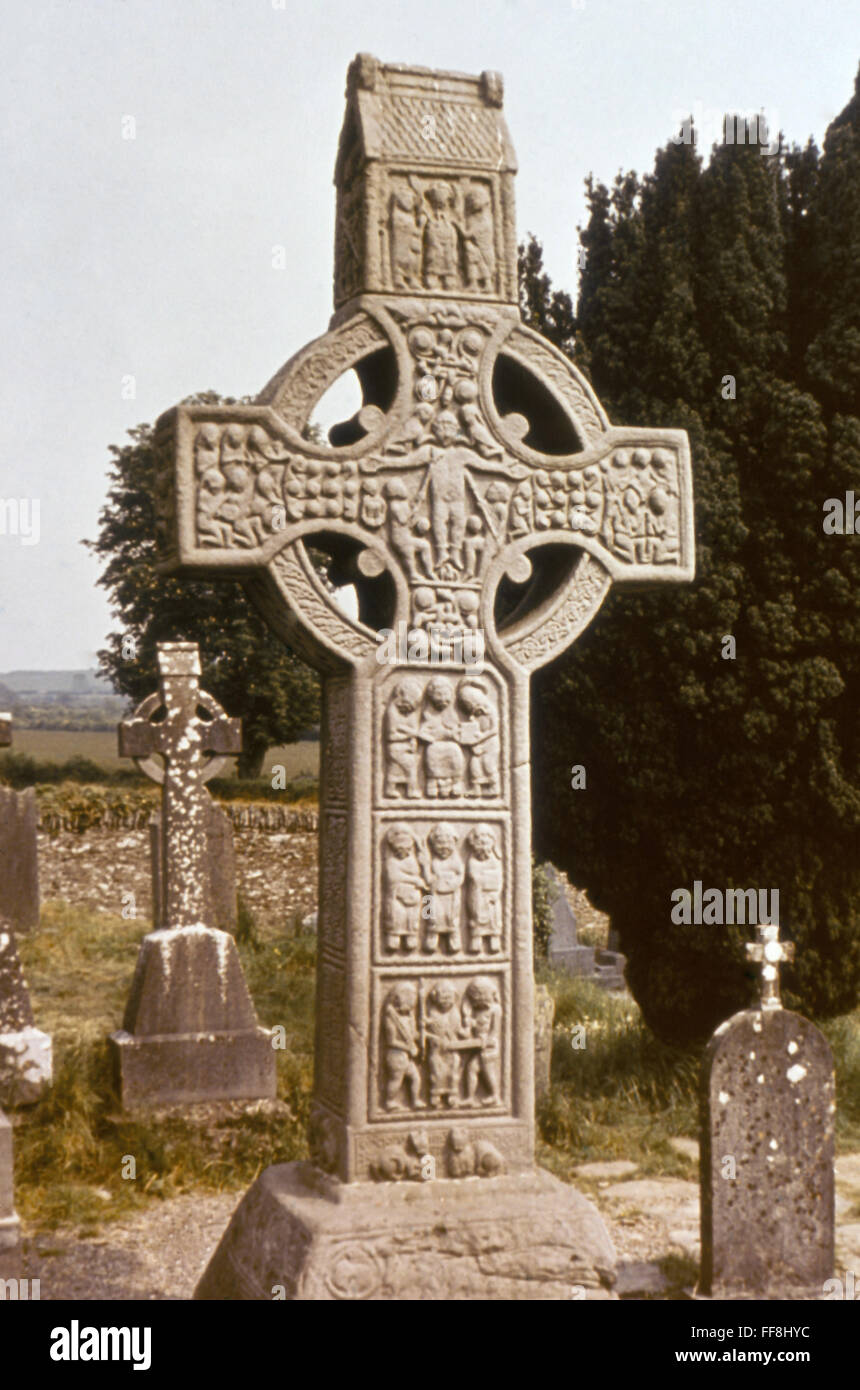STONE CROSS, 10th CENTURY. /nStone cross of Muiredach with scriptural ...
