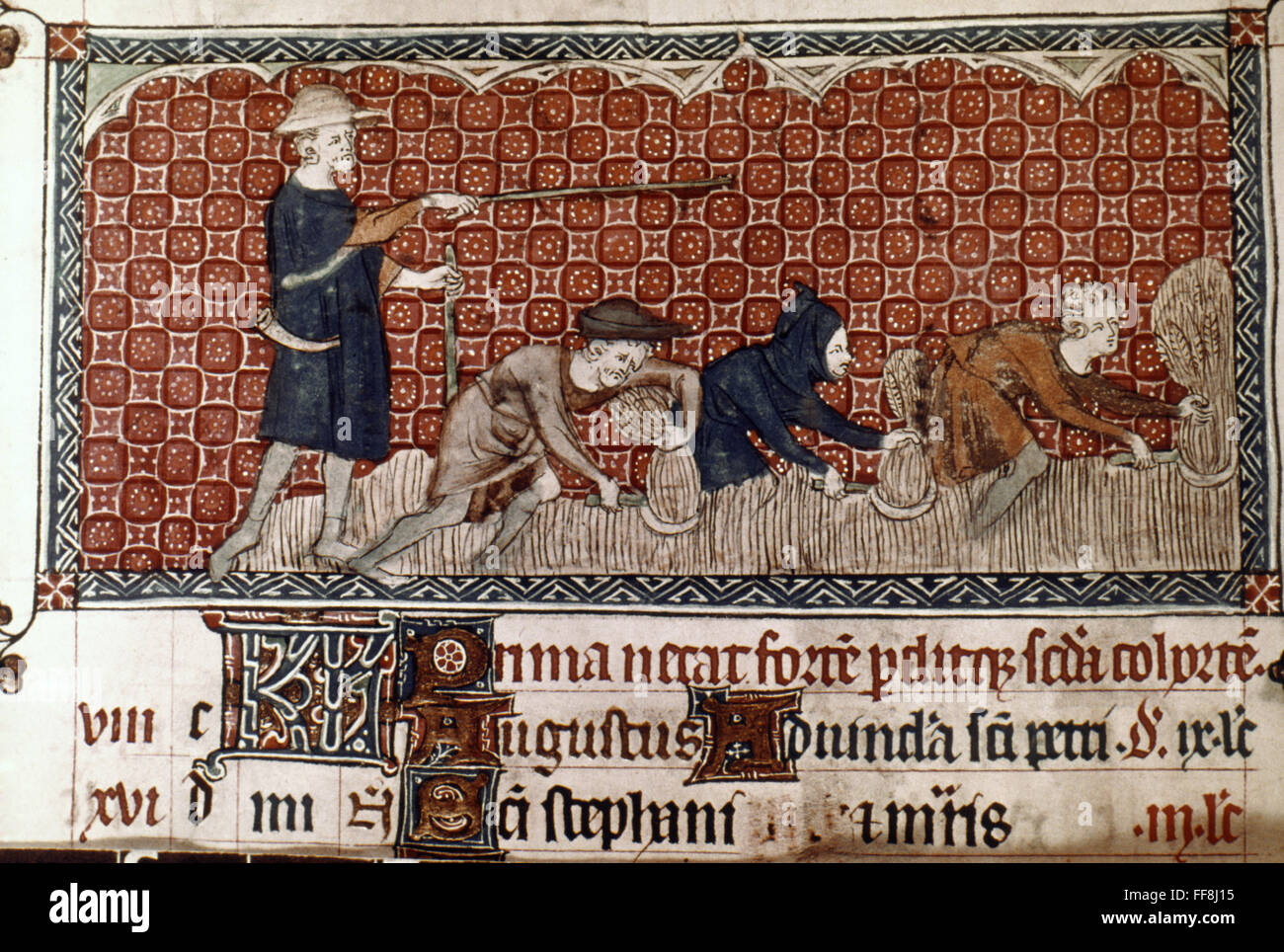 Medieval manuscript england farming hi-res stock photography and images ...