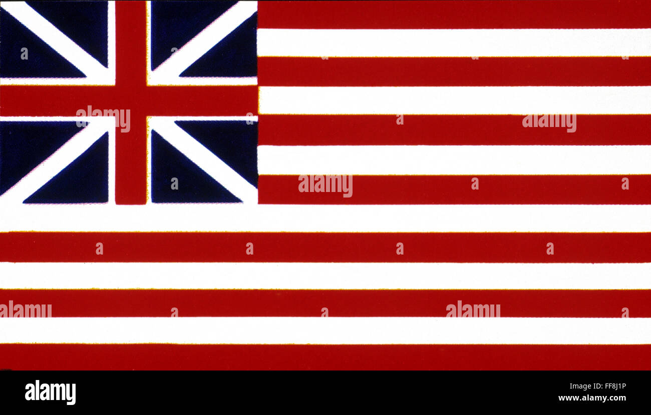 U.S. FLAG. /nGreat or Grand Union Flag raised in Cambridge, Mass ...