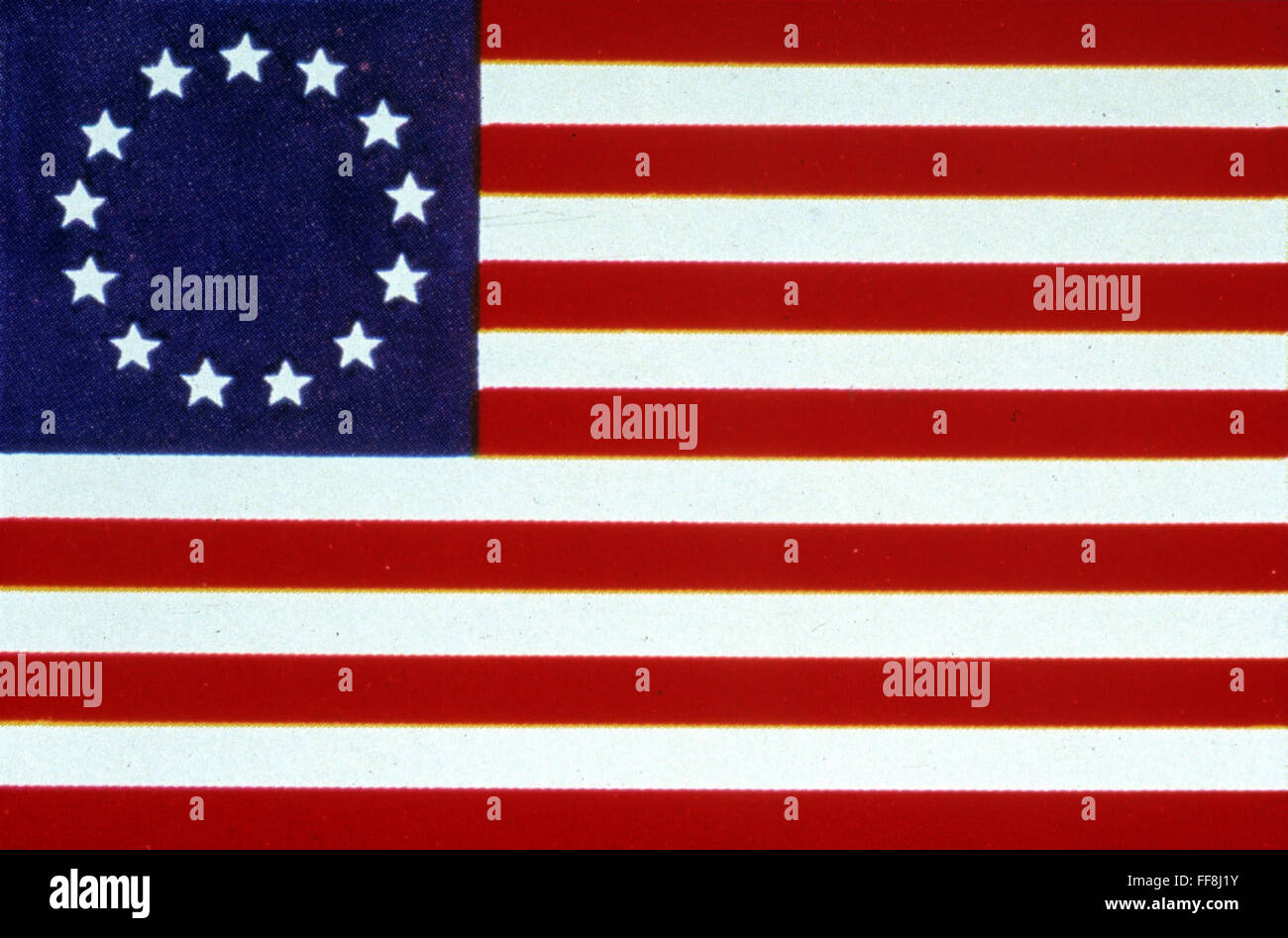 U.S. FLAG: BETSY ROSS, 1776. /nBetsy Ross or popular version of U.S ...