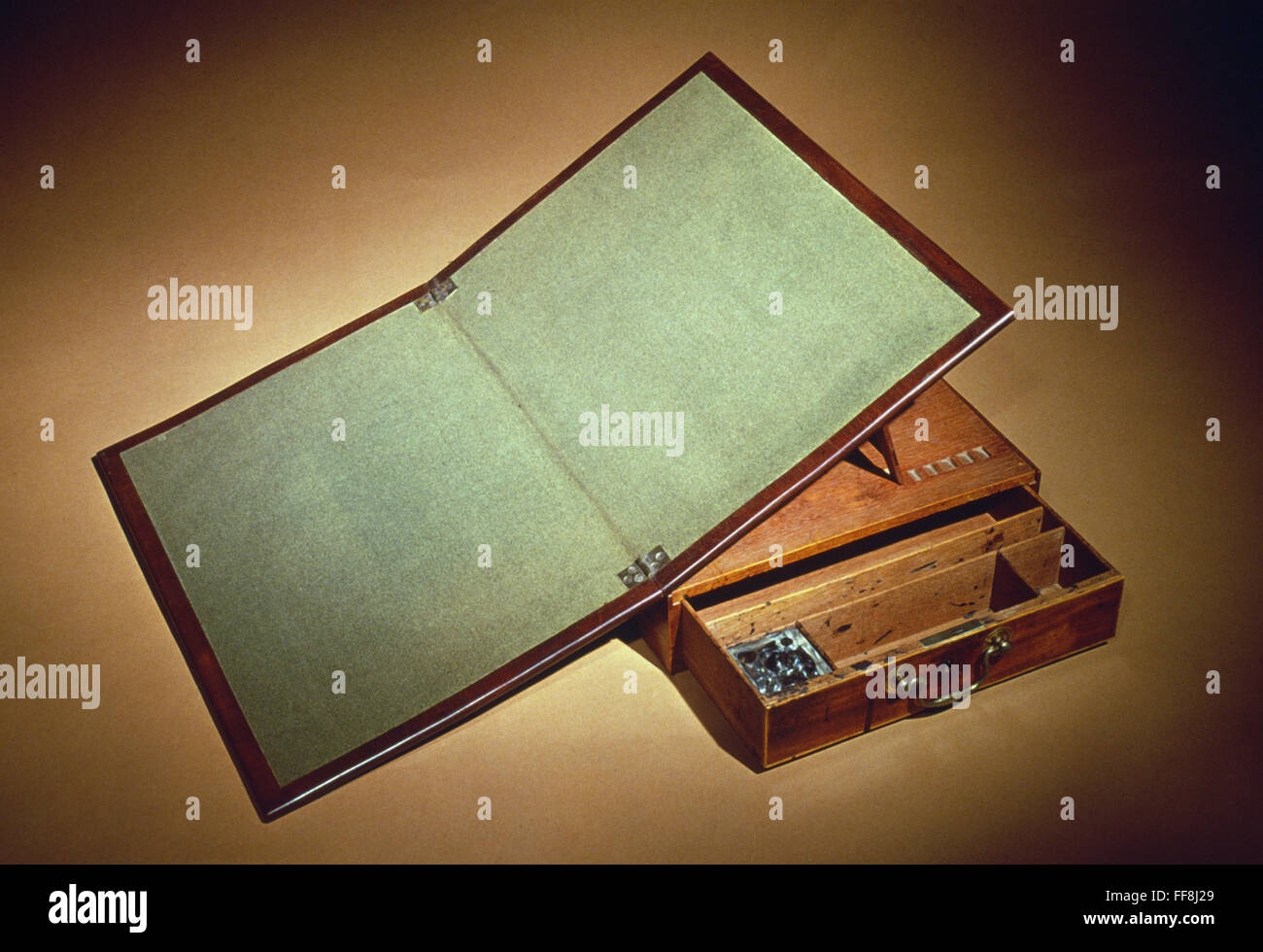 THOMAS JEFFERSON: DESK. /nMahogany portable writing desk designed by ...