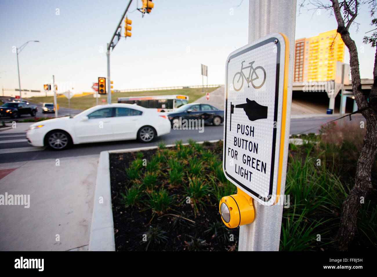 cross walk button Stock Photo - Alamy