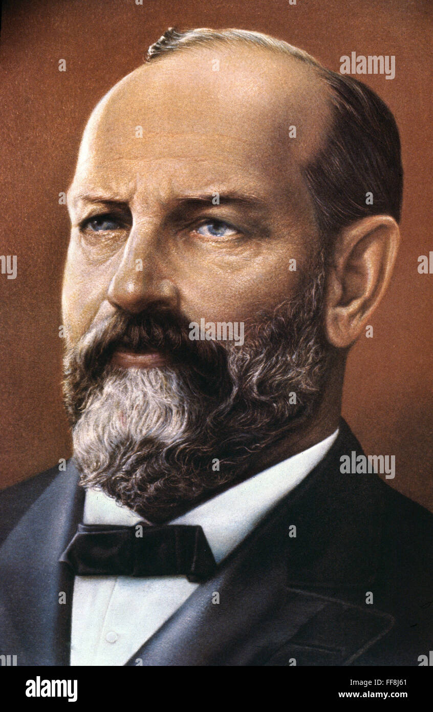 JAMES A. GARFIELD (1831-1881). /n20th President of the United States ...
